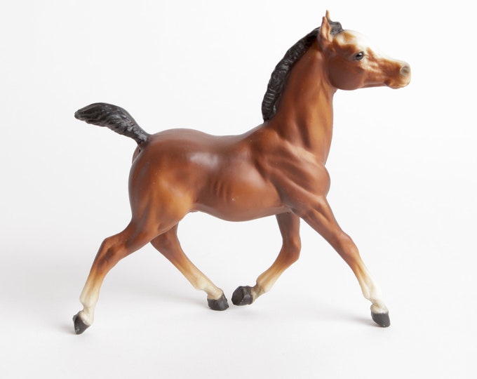 Vintage Breyer 1970s Bay Running Foal, Traditional Sized Breyer Model ...
