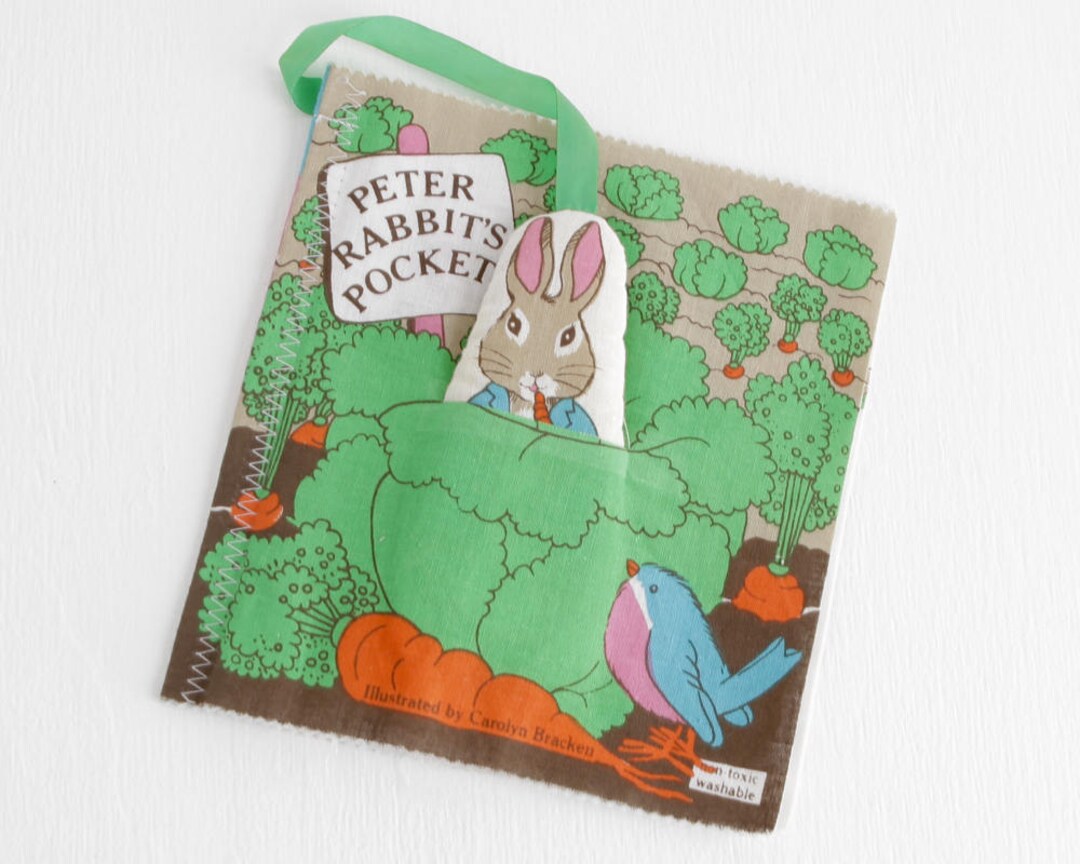 Vintage Peter Rabbit's Pocket Cloth Book, Childrens Book 1982 Bracken ...