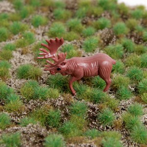 Vintage Miniature Moose Figurine With Hand Painted Red Nose and Black ...