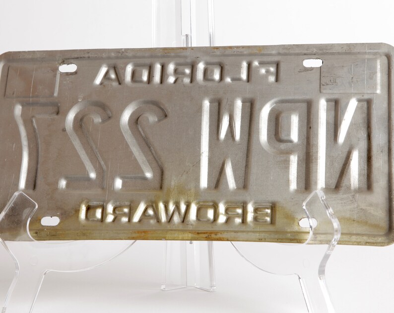 Vintage 1980s Florida License Plate From Broward County With - Etsy