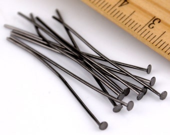 Black head pins | Etsy