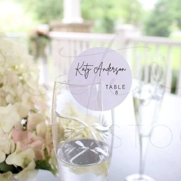 Escort Card Tags - Etsy