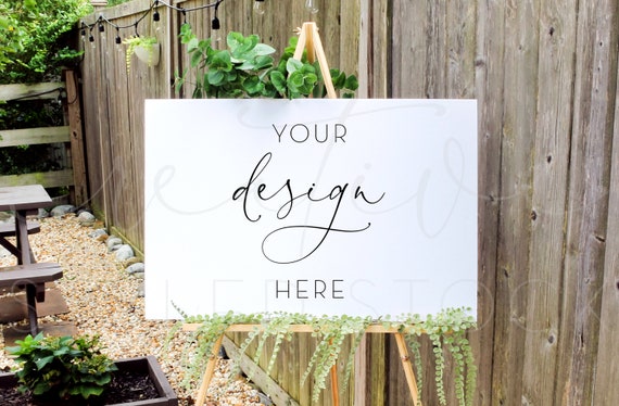 20x30 White Foam Board Sign Mockup Wedding Sign Mockup - Etsy