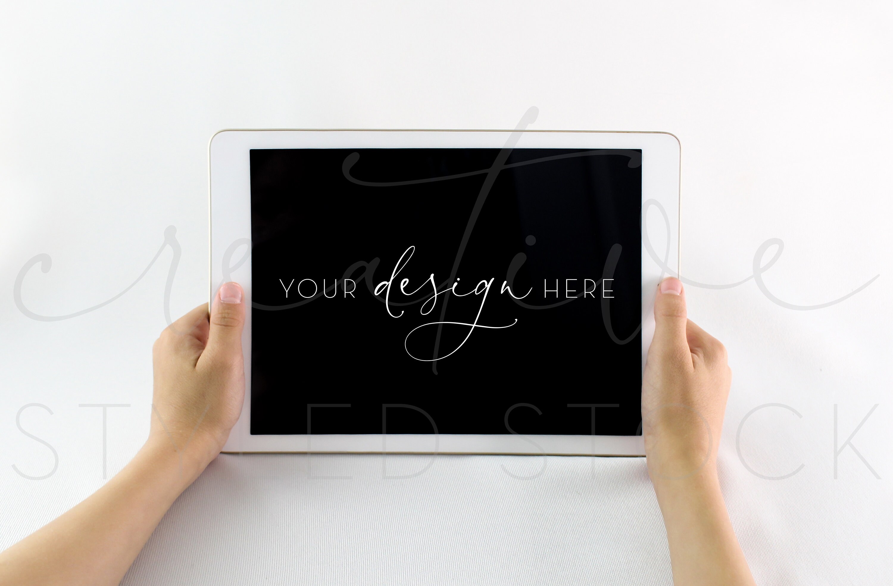 IPad Mockup Child's Hands Minimal Styled iPad Screen - Etsy