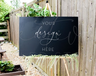 20x30 White Foam Board Sign Mockup, Wedding Sign Mockup, Outdoor Sign ...