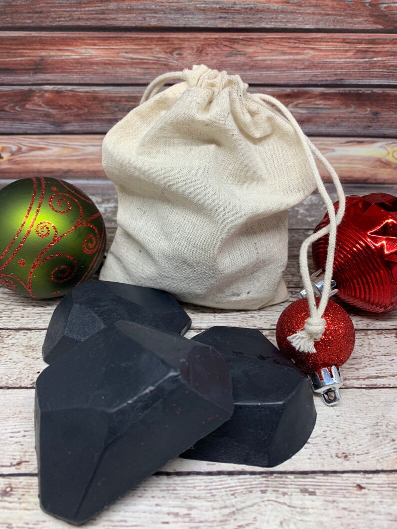Lump of Coal Soap Christmas Soaps Naughty List Soap Coal - Etsy