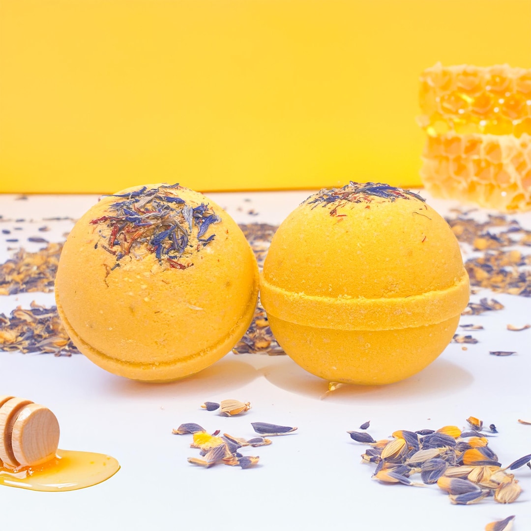 Wildflower and Honey Bath Bomb | Spa Bath Bomb, Floral Bath Bomb, Adult ...