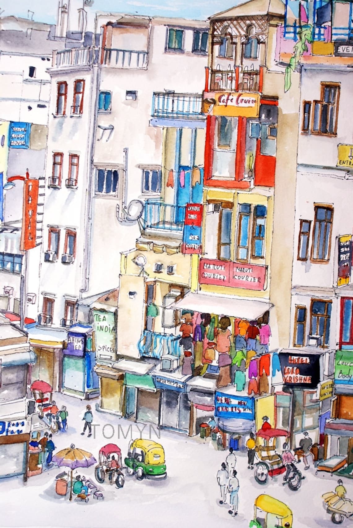 New PAHARGANJ MAIN BAZAAR New Delhi India. India Original - Etsy