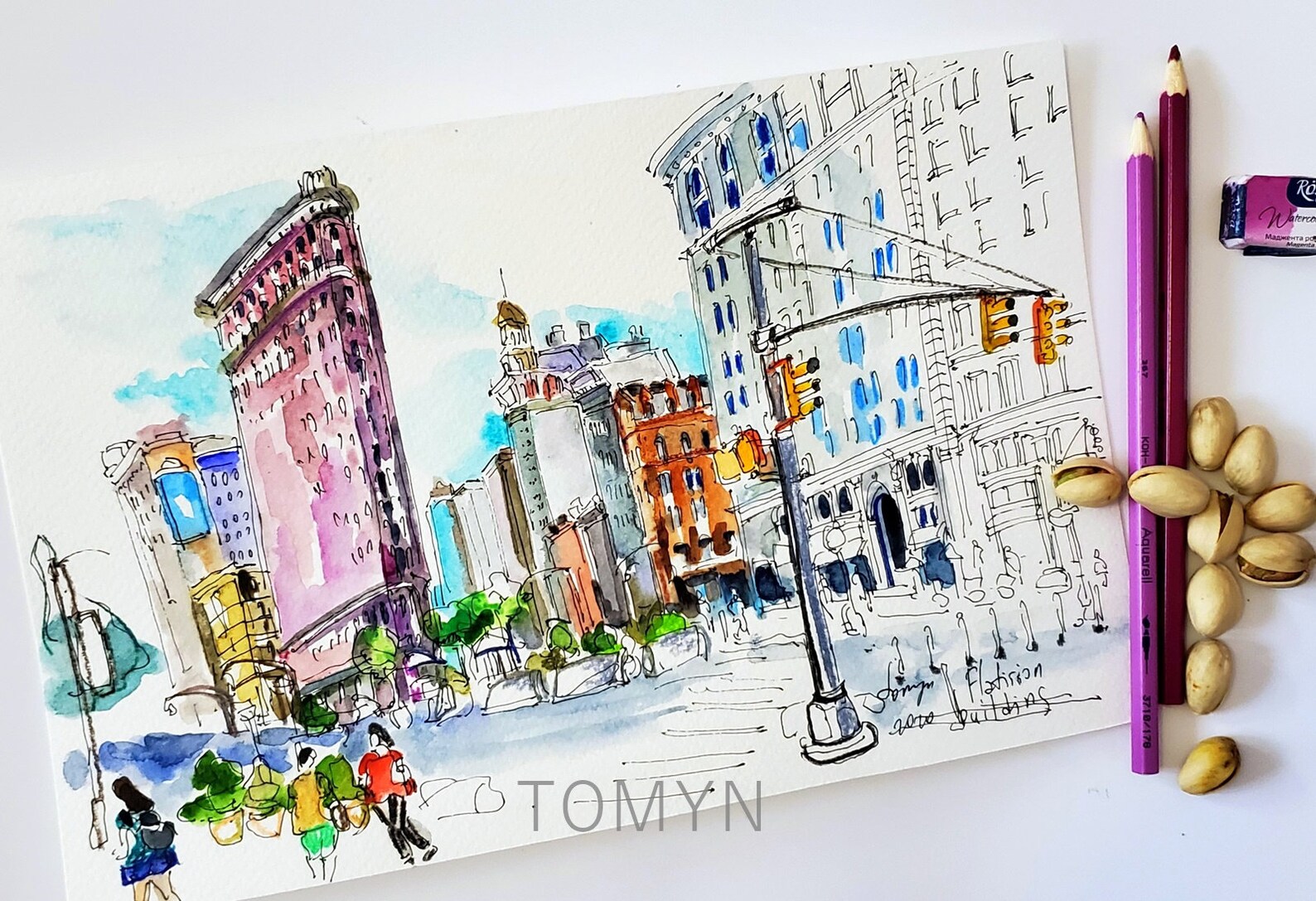 FLATIRON BUILDING Art Print. New York Print. Wall Art - Etsy