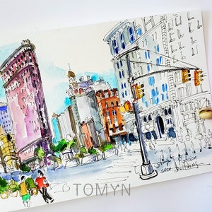 FLATIRON BUILDING Art Print. New York Print. Wall Art Manhattan ...