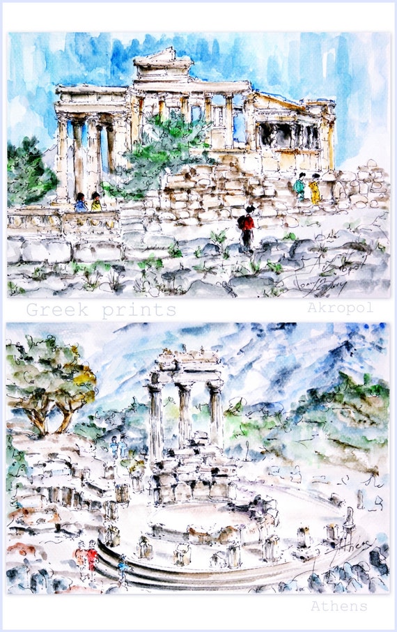 ACROPOLIS of ATHENS. Athens Wall Art. Greece Original | Etsy