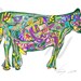 Cows Four Seasons. 4 Original Art Print. Winter, Spring, Summer, Autumn ...