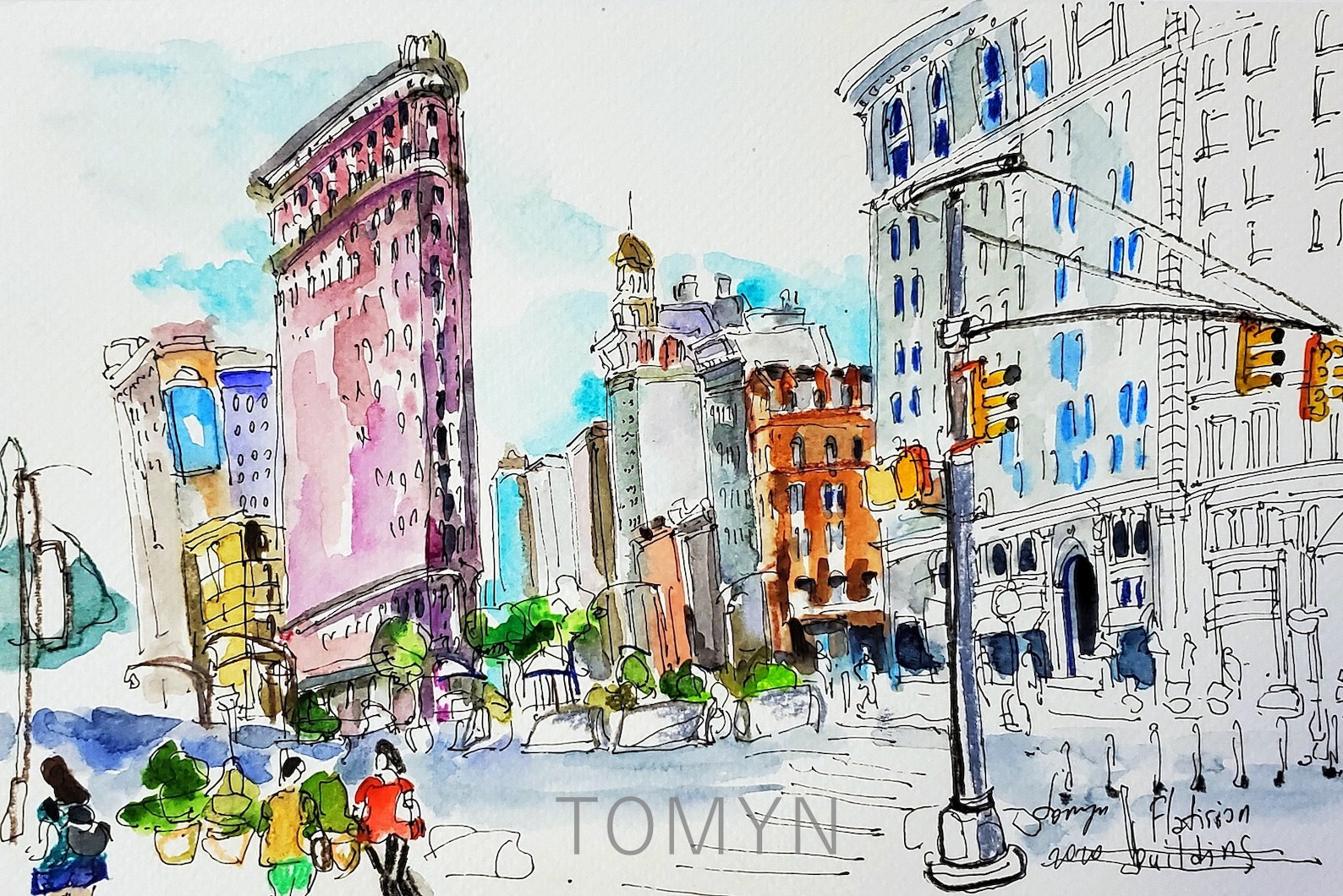 FLATIRON BUILDING Art Print. New York Print. Wall Art - Etsy