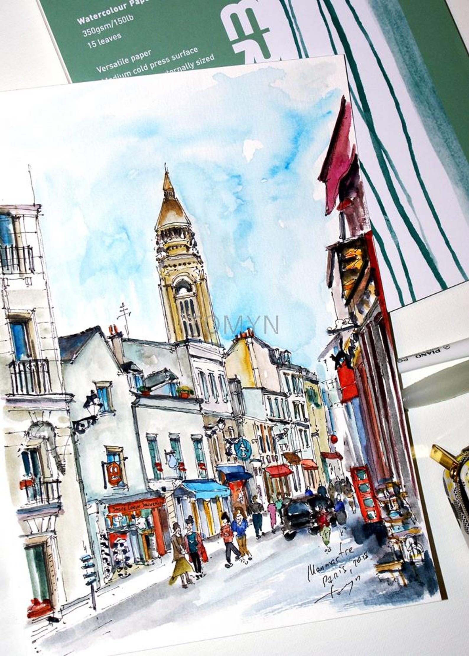 Paris Montmartre Print. Parisian Views. Paris Art Print. Sacre Coeur ...