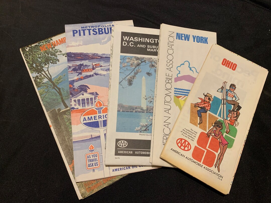1960-1970 Road Maps - Etsy