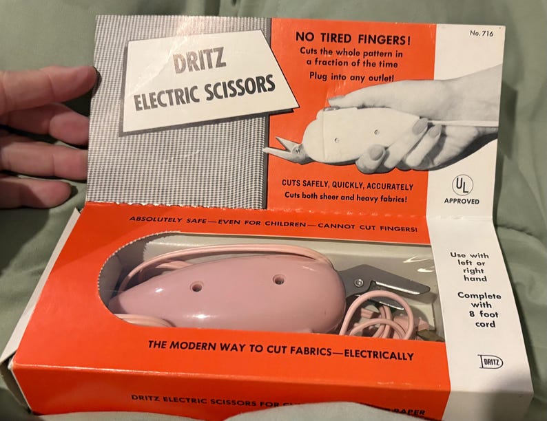 1960s Dritz Electric Scissors - Etsy