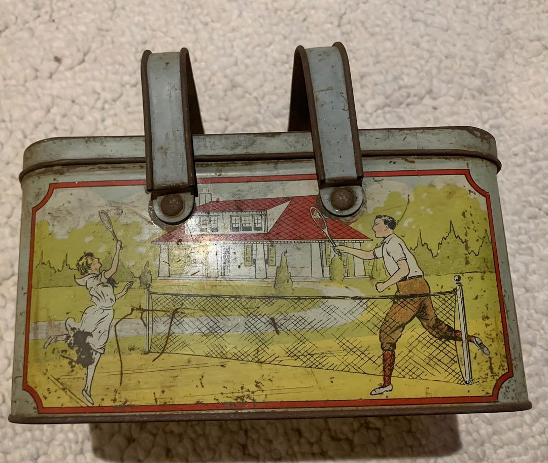 Vintage Tin Lunch Box - Etsy