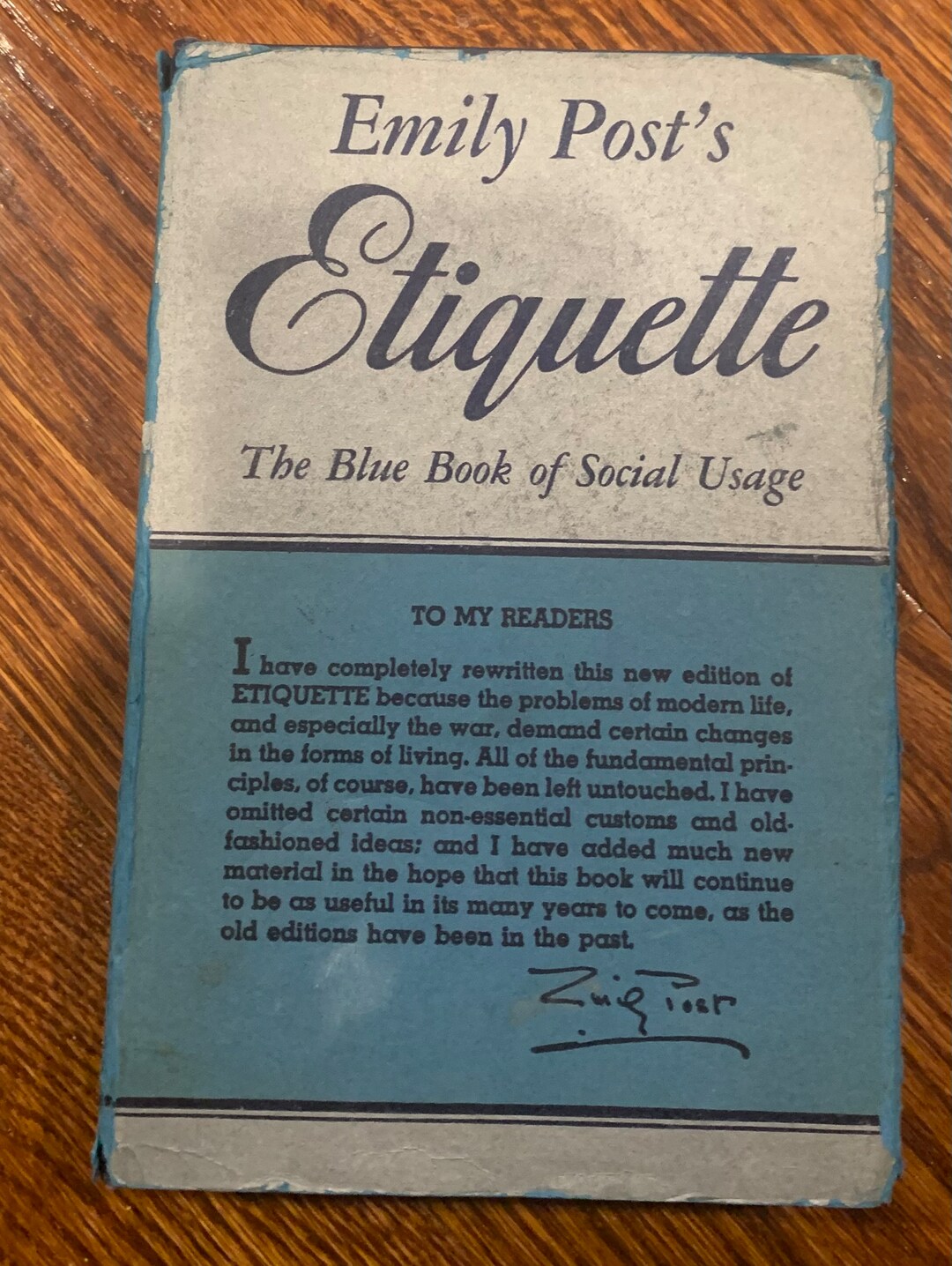 1945 Emily Post's Book of Etiquette - Etsy