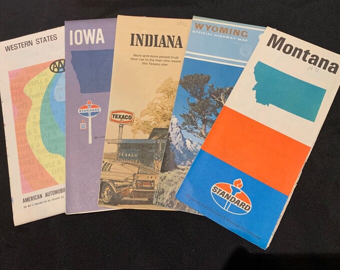 1960-1970s Road Maps - Etsy
