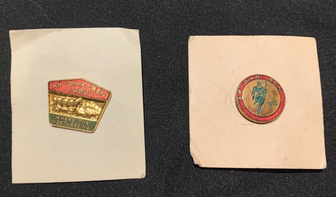 2 AK-SAR-BEN Pins - Etsy