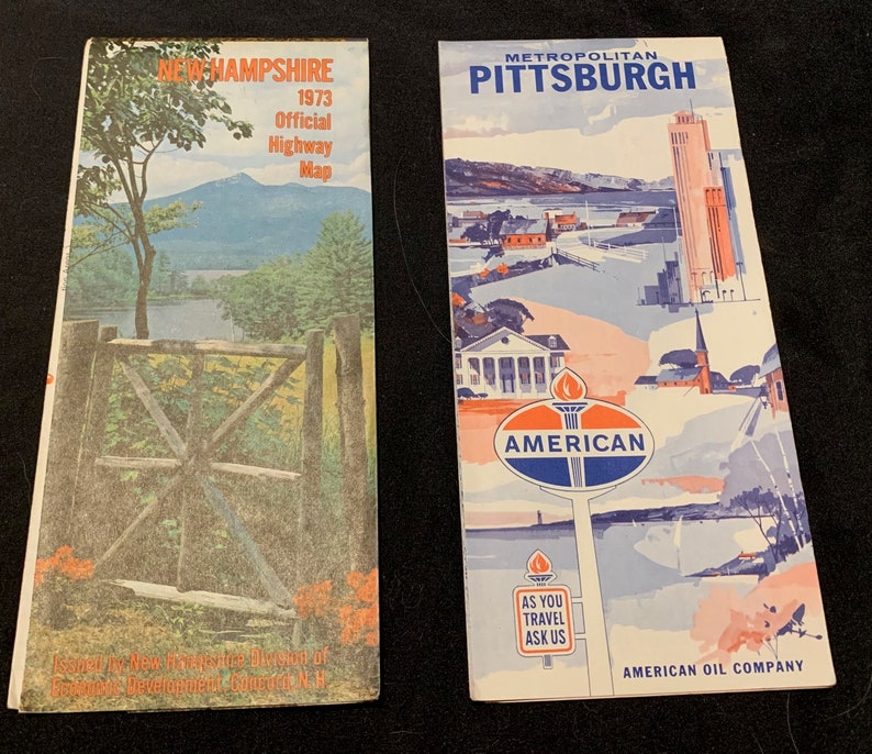 1960-1970 Road Maps - Etsy