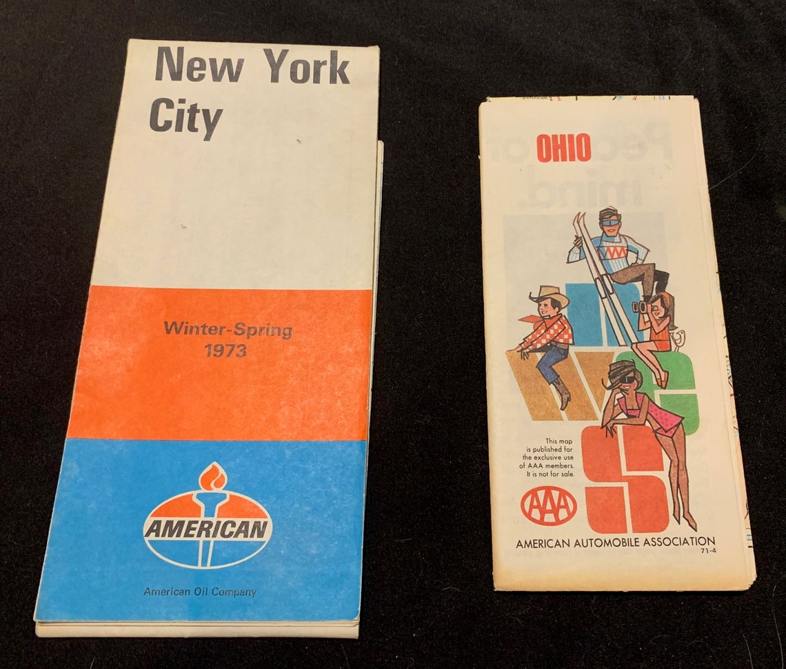 1960-1970 Road Maps - Etsy