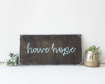 Hope wall art | Etsy