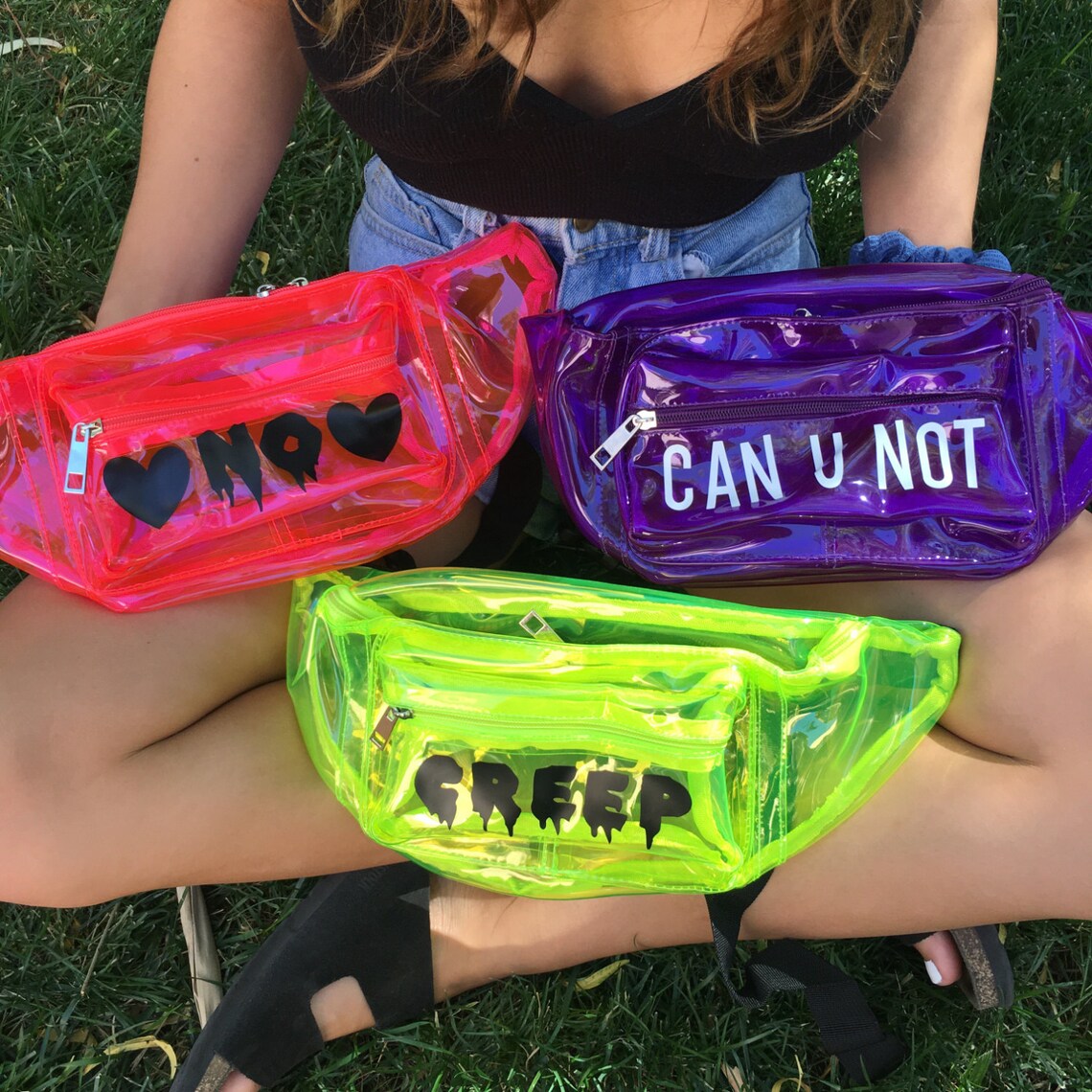 Transparent Neon PVC Fanny Pack - Etsy