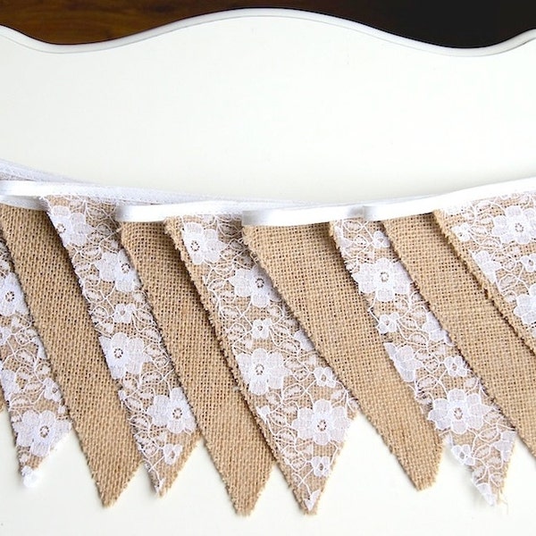 Rustic Bunting - Etsy