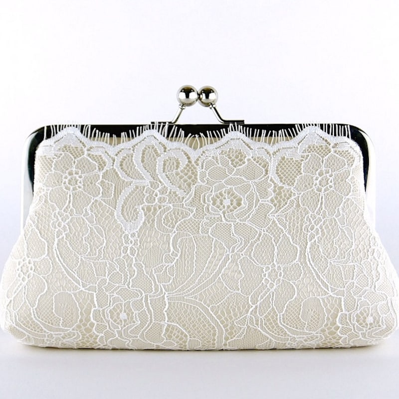 Ivory Bridal Clutch - Etsy