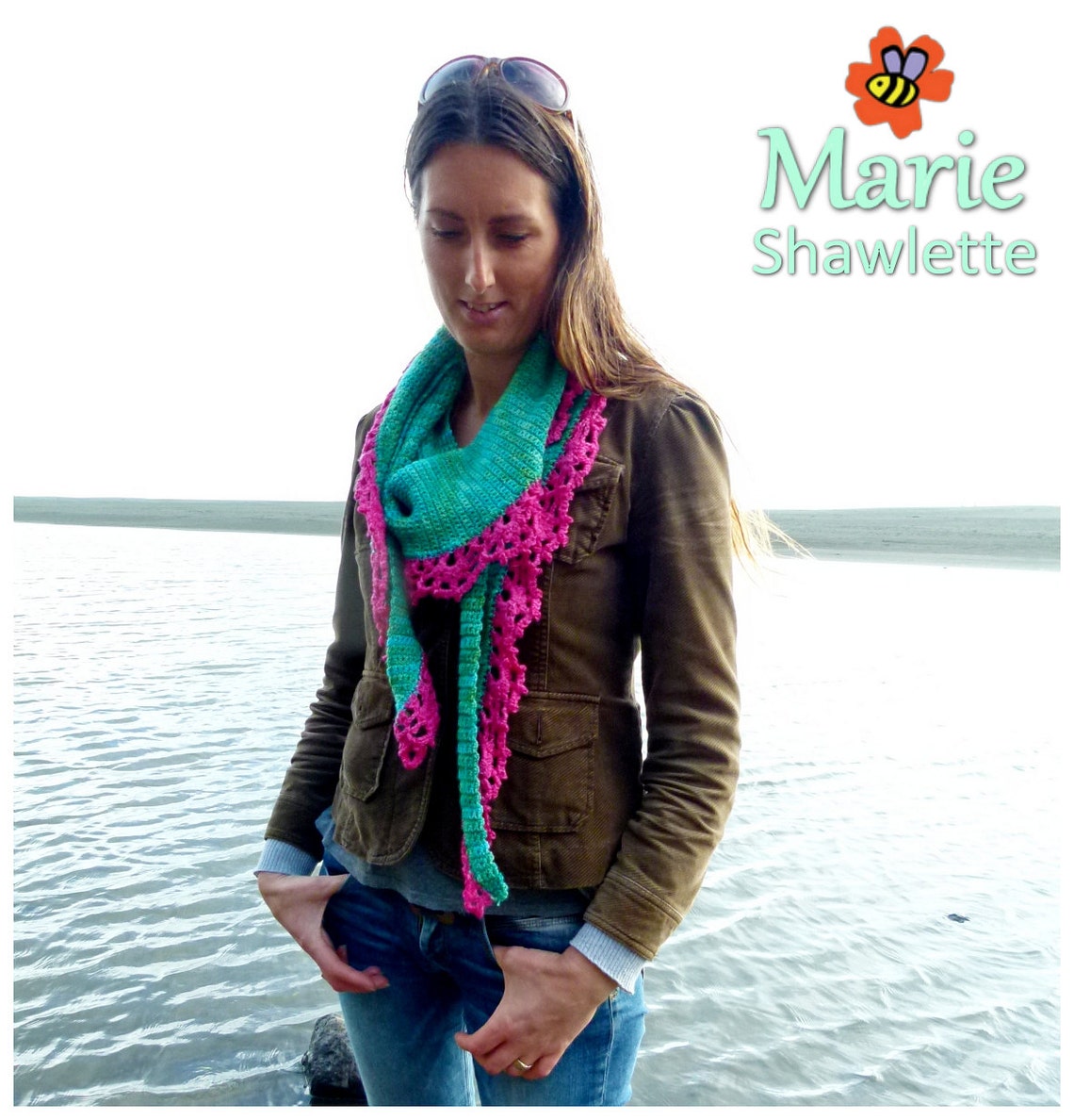 Crochet Shawl Pattern ~ Instant Download ~ Marie Shawlette - Etsy