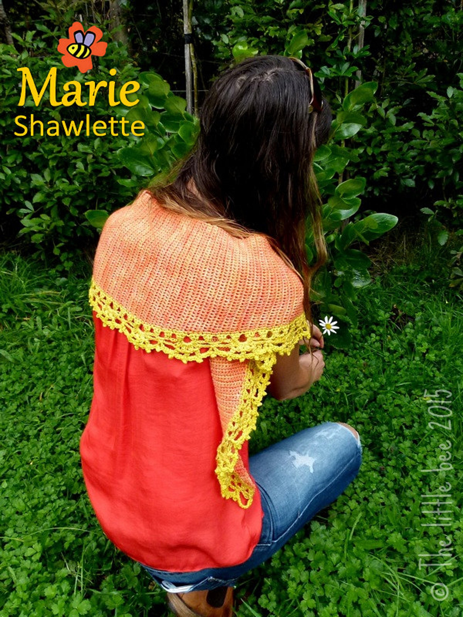 Crochet Shawl Pattern ~ Instant Download ~ Marie Shawlette - Etsy