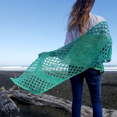 Crochet Shawl Pattern Instant Download Beach Walk Shawl | Etsy