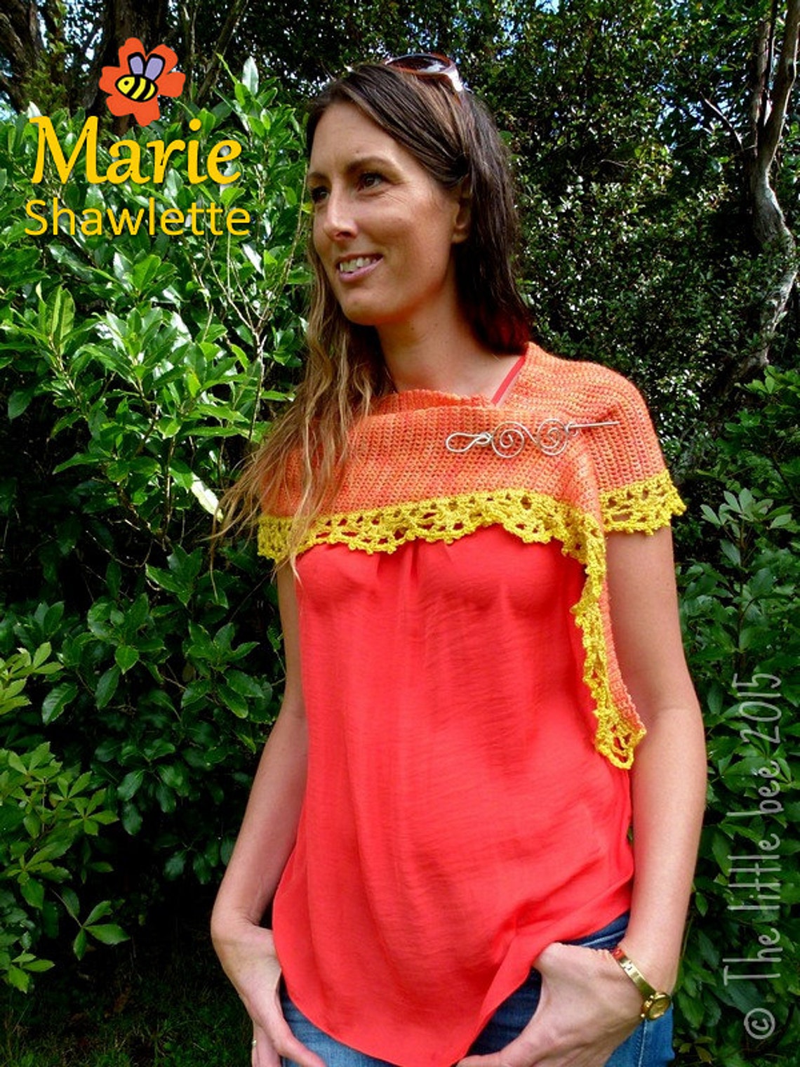 Crochet Shawl Pattern ~ Instant Download ~ Marie Shawlette - Etsy