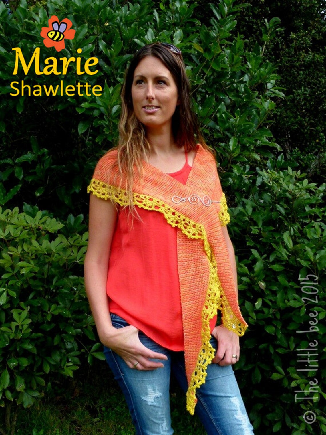 Crochet Shawl Pattern ~ Instant Download ~ Marie Shawlette - Etsy