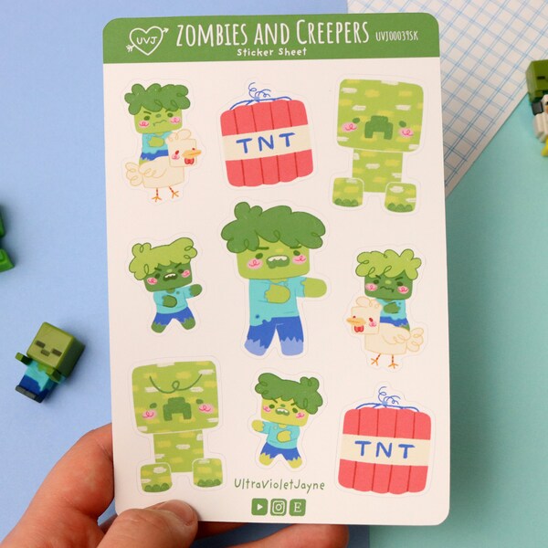 Creeper Sticker - Etsy
