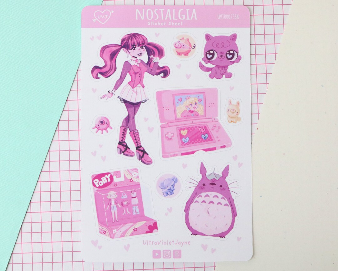 Childhood Nostalgia Sticker Sheet - Etsy