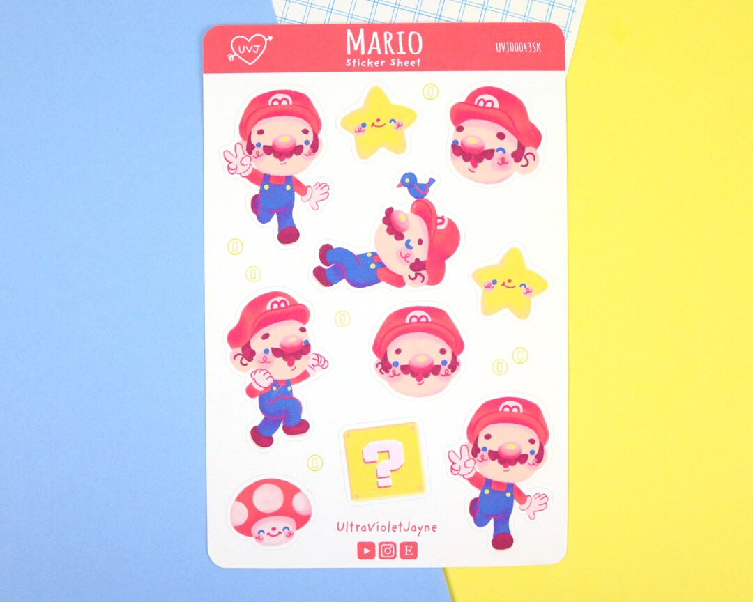 Video Game Sticker Sheet - Etsy