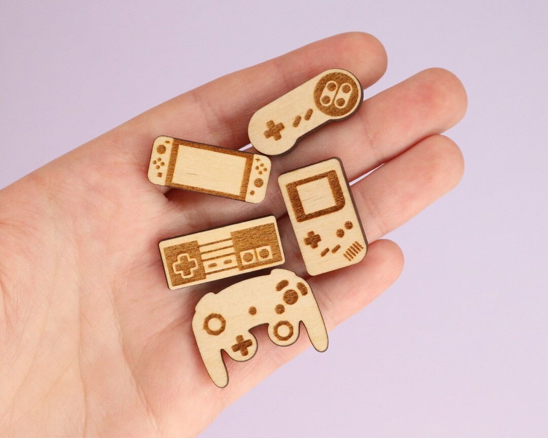 Wooden Video Game Controller Pins Gaming Pin, Controller, Classic ...