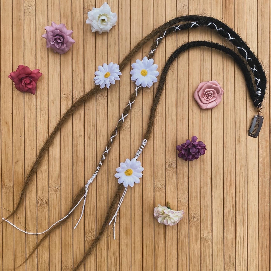 Daisy-may-shasta 3 Tier Dread-loc Clip Dreads , Festival Hair Boho ...