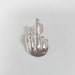 Sterling Silver Middle Finger Lapel Pin, Middle Finger Tie Tack ...