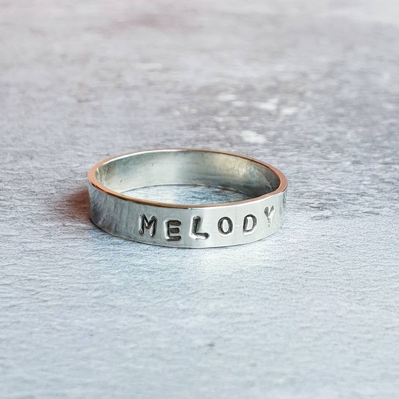 Name Ring Sterling Silver Name Ring Custom Name Ring Silver - Etsy