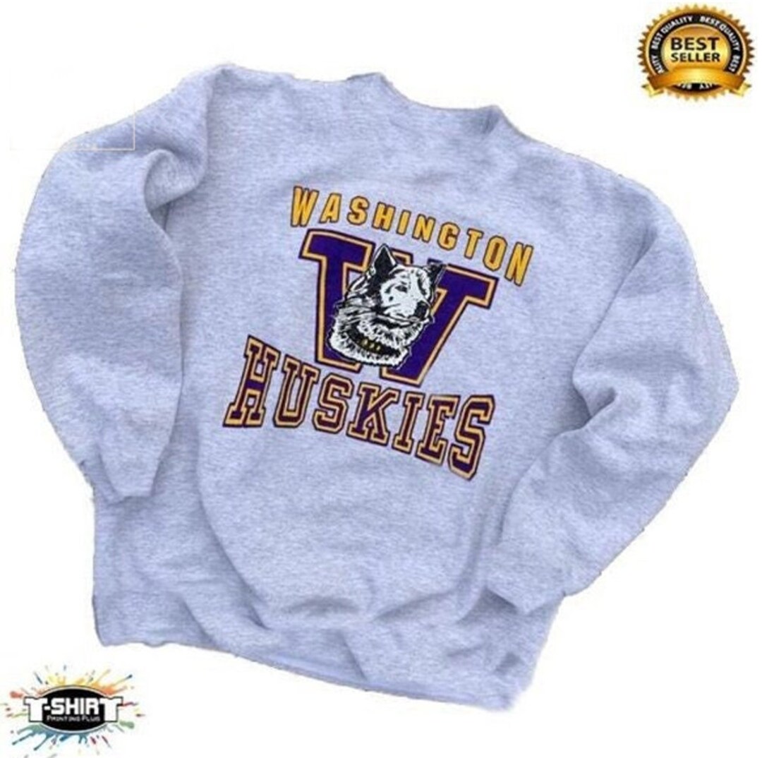 Vintage NCAA Washington Huskies Logo Shirt, University of Washington ...