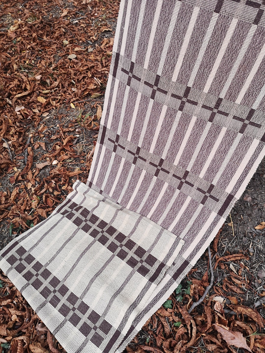 Vintage Swedish MCM Rug 1960s Long Cotton Rug Floor Runner Scandinavian ...