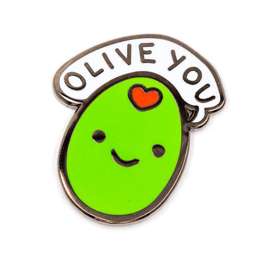 Olive You Enamel Pin - Etsy