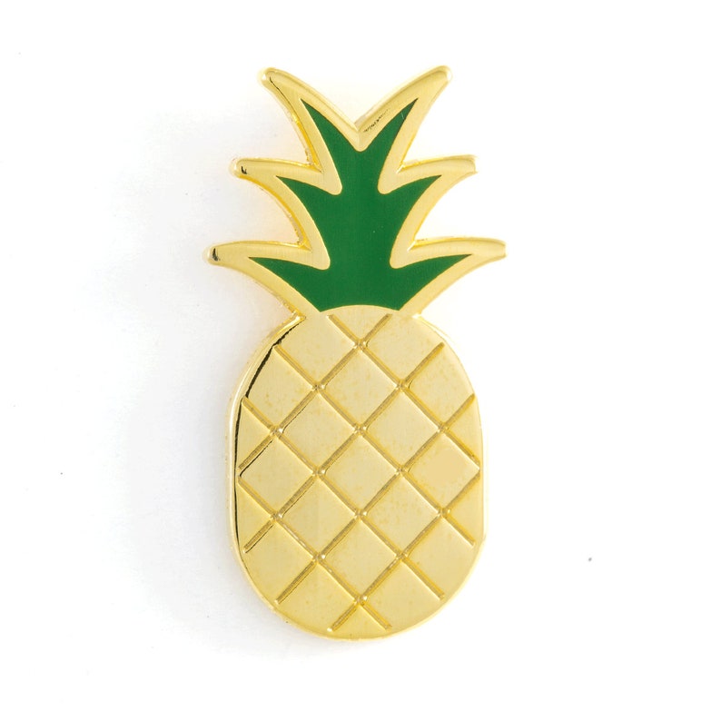 Pineapple Enamel Pin - Etsy