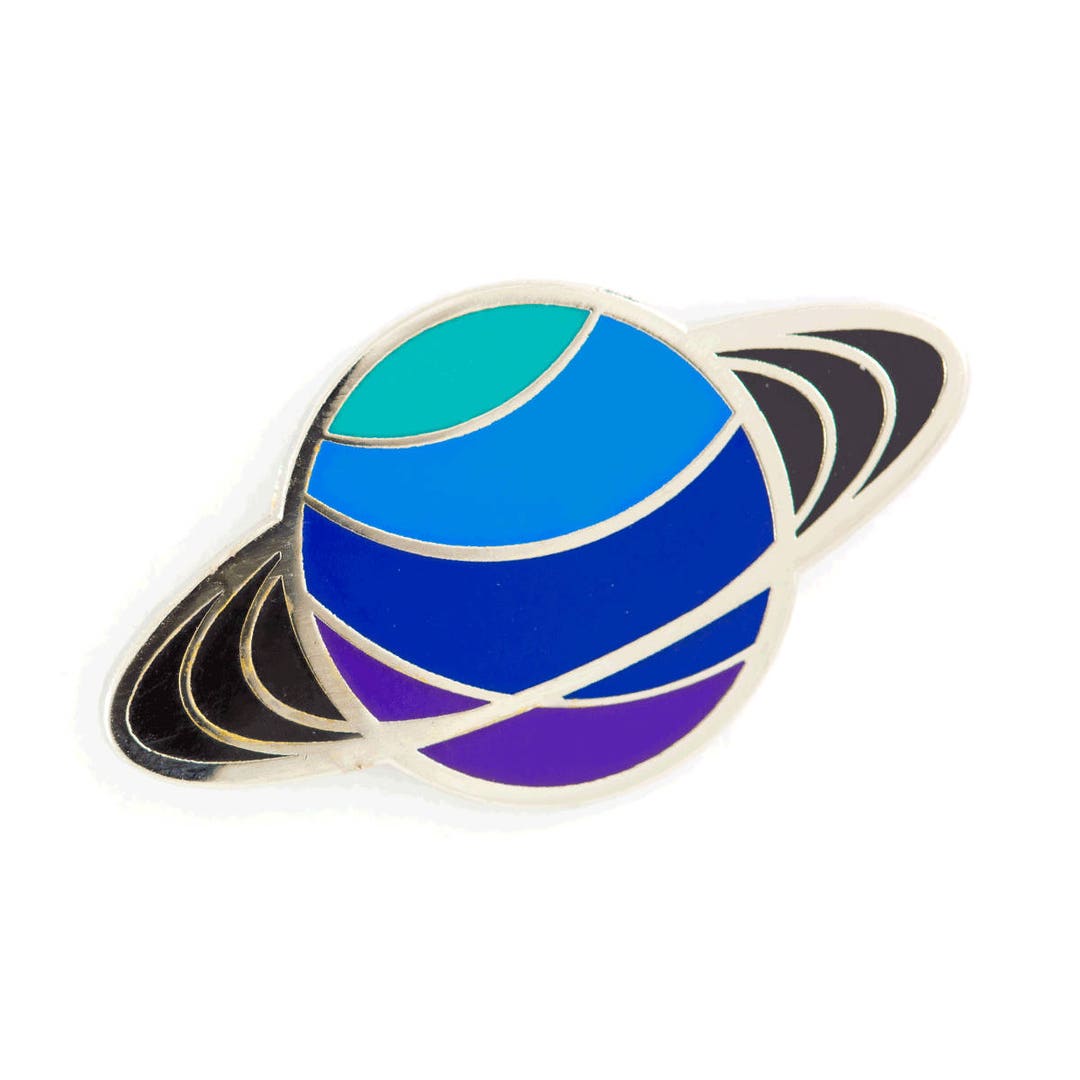 Saturn Planet Enamel Pin - Etsy