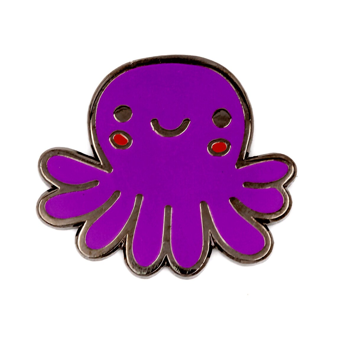 Happy Octopus Enamel Pin - Etsy