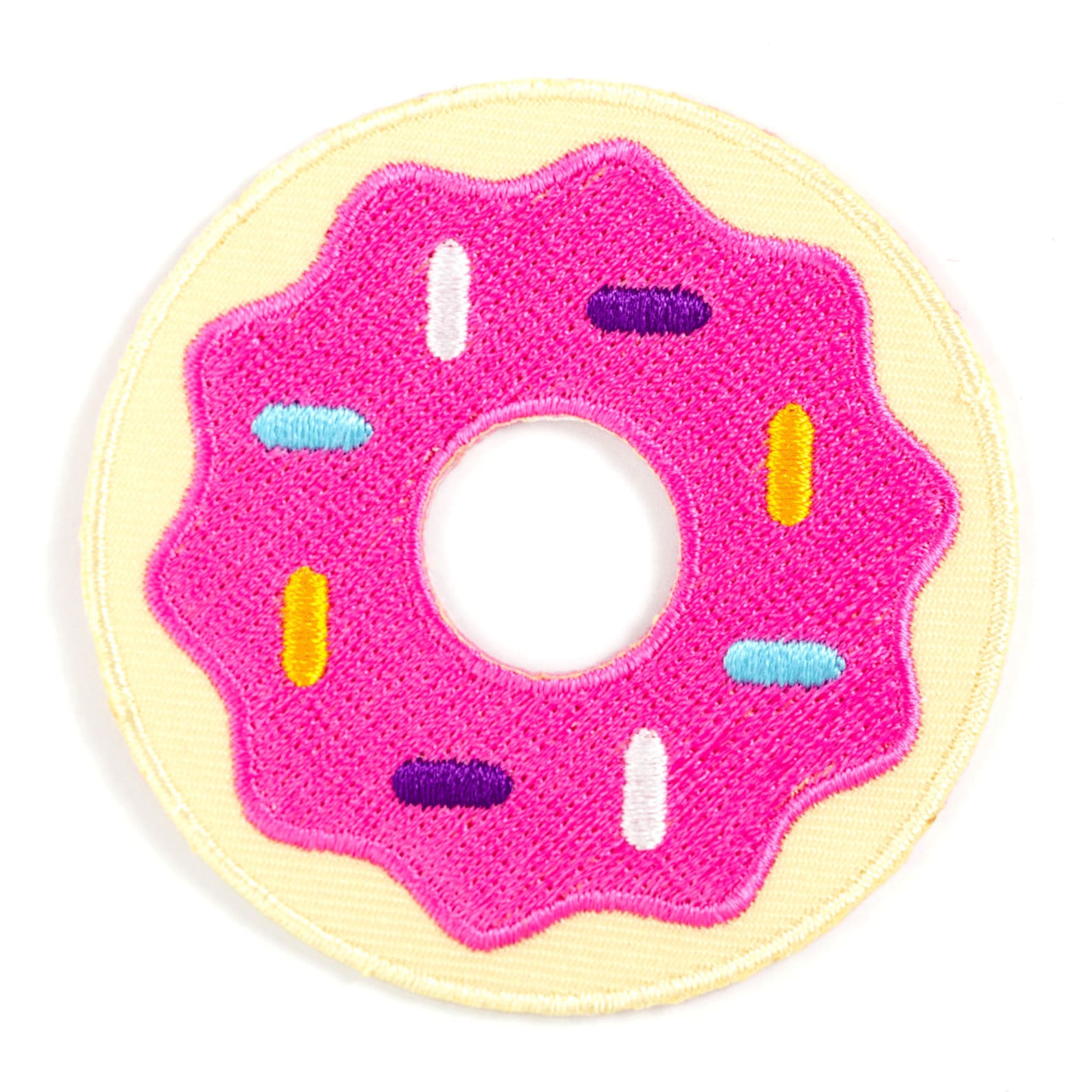 Donut Embroidered Iron-on Patch - Etsy