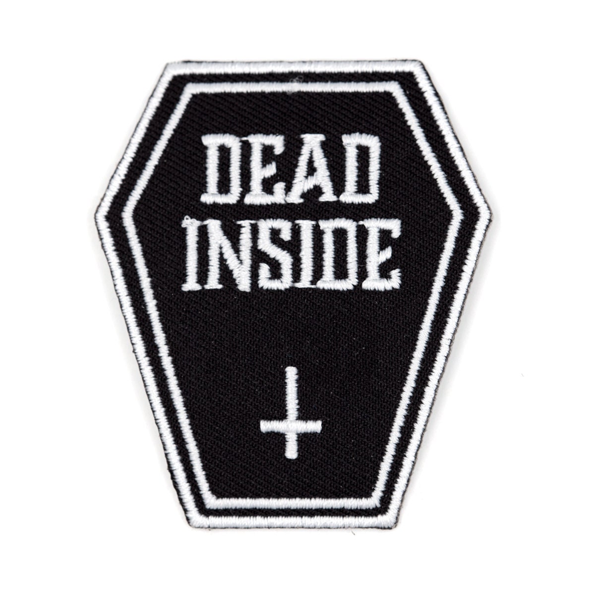 Dead Inside Embroidered Iron-on Patch - Etsy